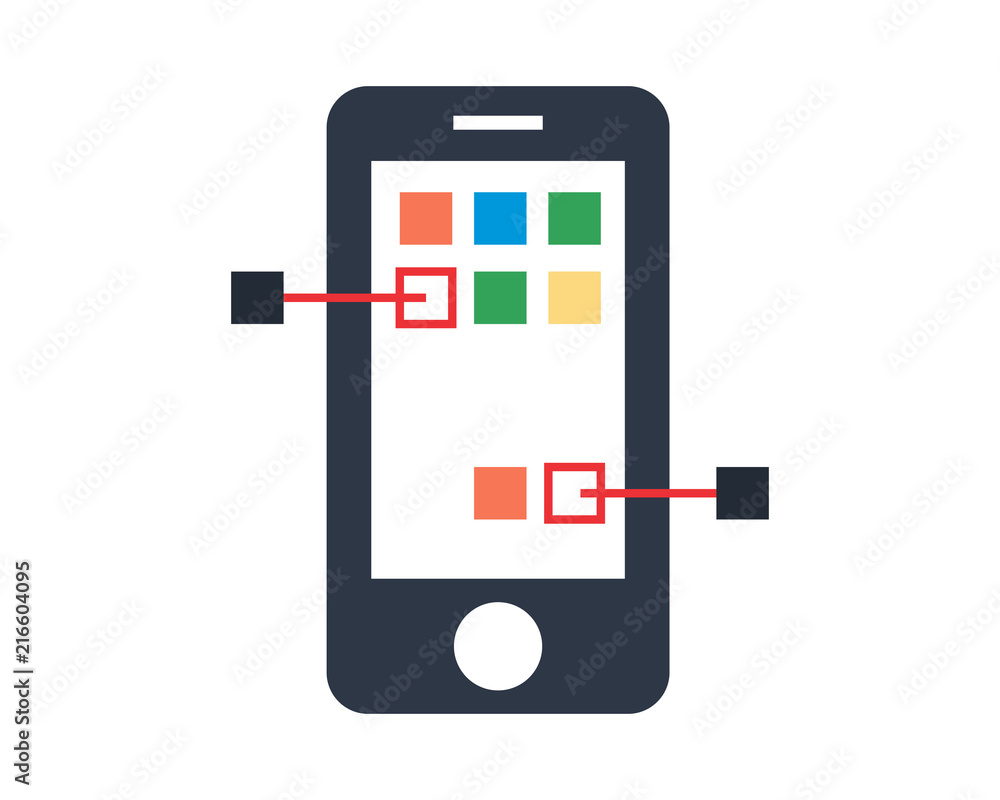 tab phone smart mobile cellular image vector icon logo symbol Stock ...