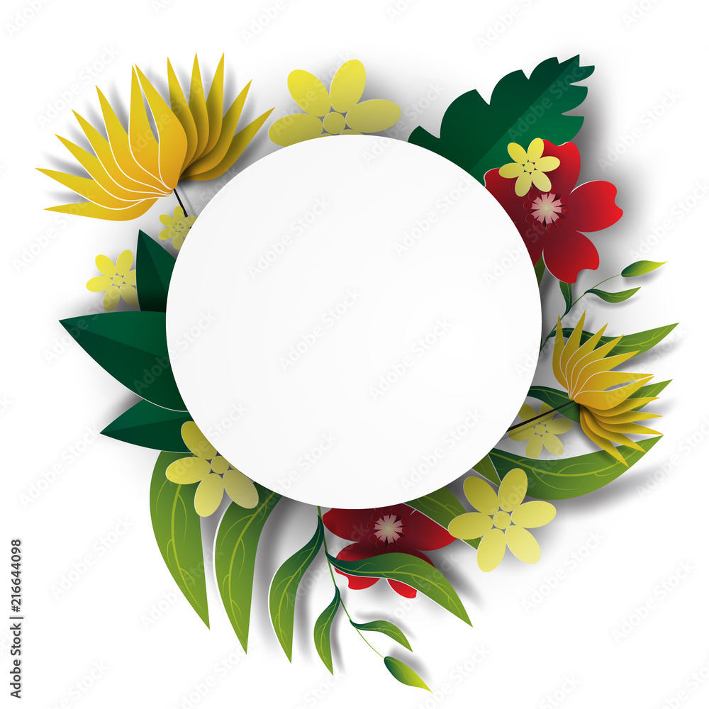 Round Flower Vector