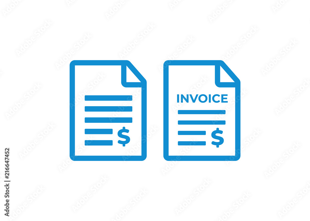 Invoice icon. Payment and billing invoices vector icon Stock Vector ...