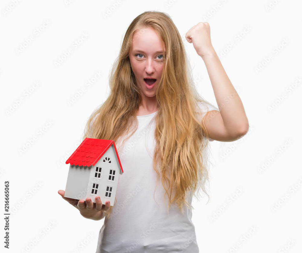 Woman Yelling At House