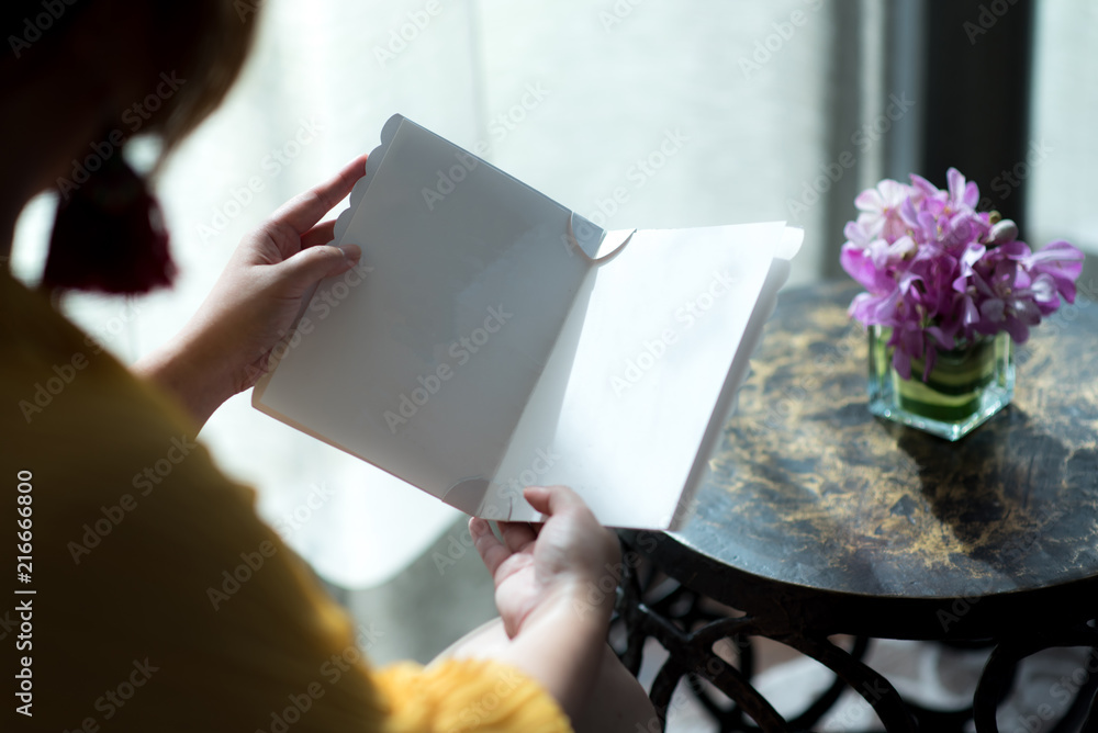 Over The Shoulder Shot Reading