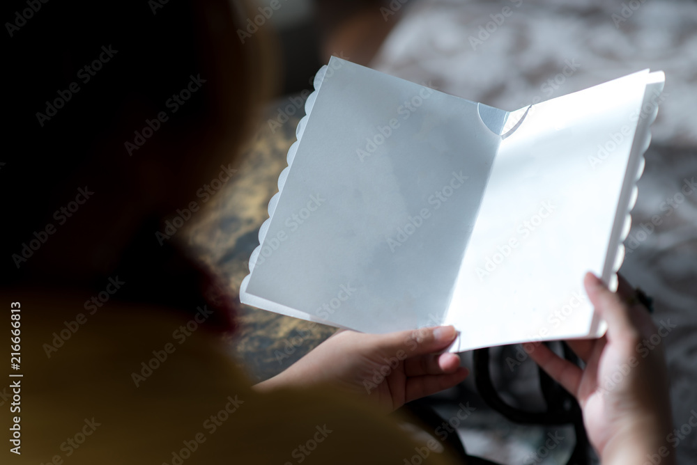 Over The Shoulder Shot Reading