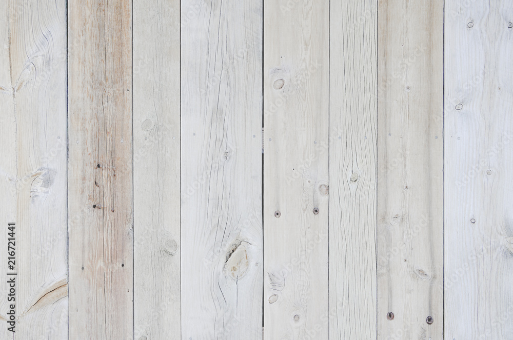 Rustic weathered wood surface with long boards lined up. Wooden planks ...