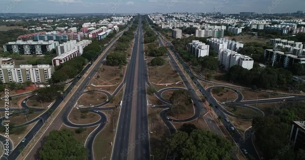 Vista áerea das quadras da Asa Norte, Brasília vídeo de Stock | Adobe Stock