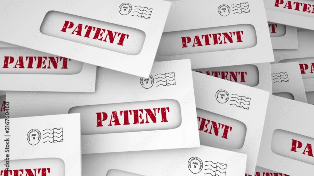 Patent Application Approved New Invention Copyright Envelopes 3d ...