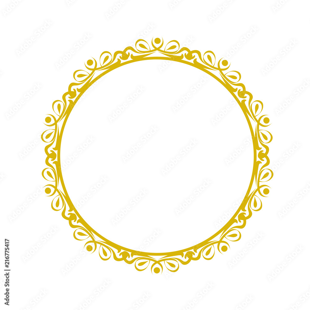Elegant Gold Border Vector