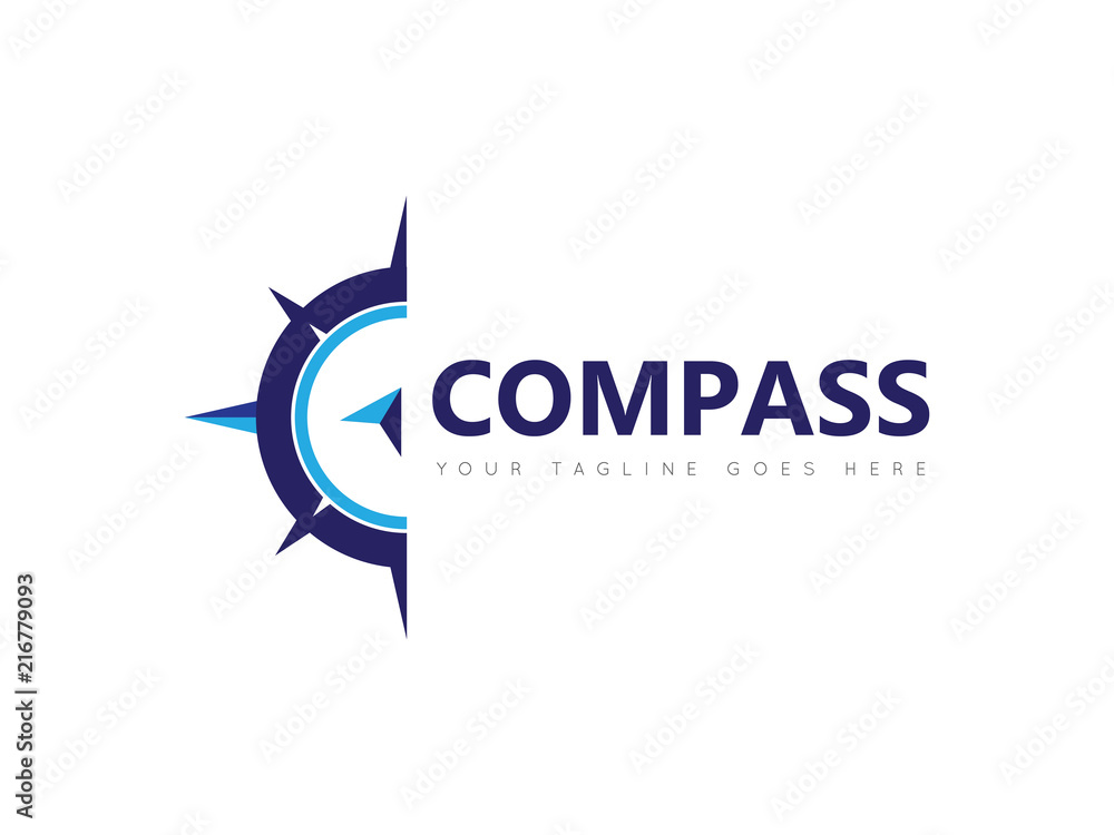 compass logo, icon, symbol design template Stock Vector | Adobe Stock