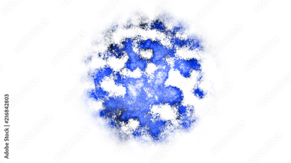 Microbiology blue cells concept science enzyme fungus alien life Stock ...