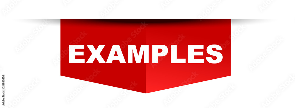 red vector banner examples Stock Vector | Adobe Stock