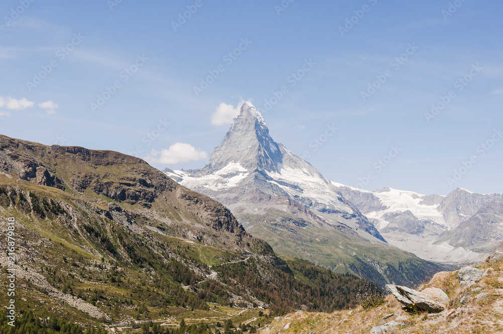 Zermatt, Matterhorn, Wanderweg, Blauherd, Sunnegga, Alpen, Wallis ...