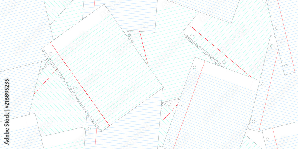 Seamless Layered Traditional White with Blue and Red Lines School ...