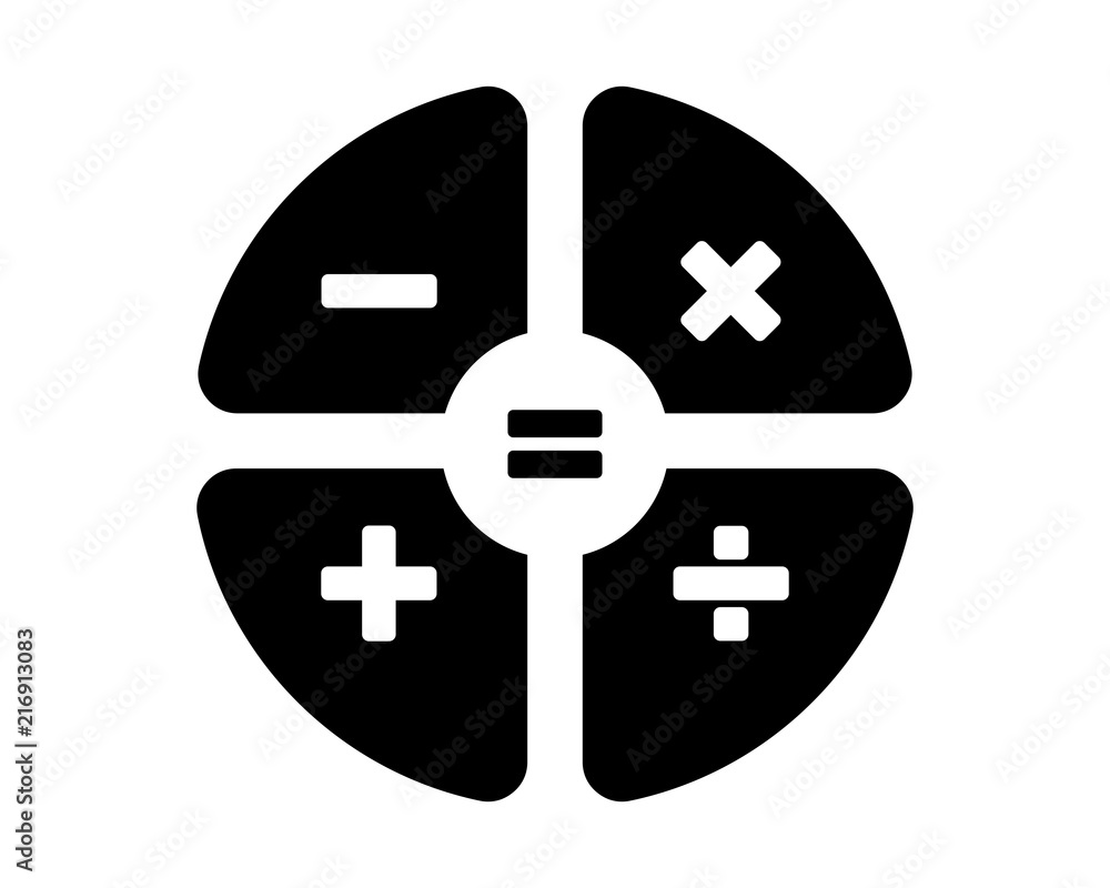 circle mathematics math mathematical accounting image vector icon logo ...
