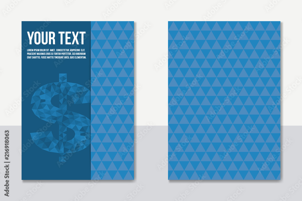 A4 business finance concept design for brochure banner poster report ...