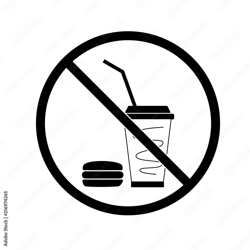 Eating Junk Food Clipart Black And White