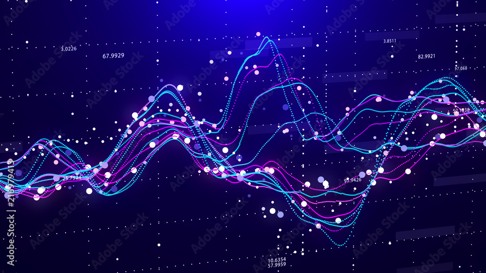 Stock market chart. Big Data. Business Graph. Investment graph ...