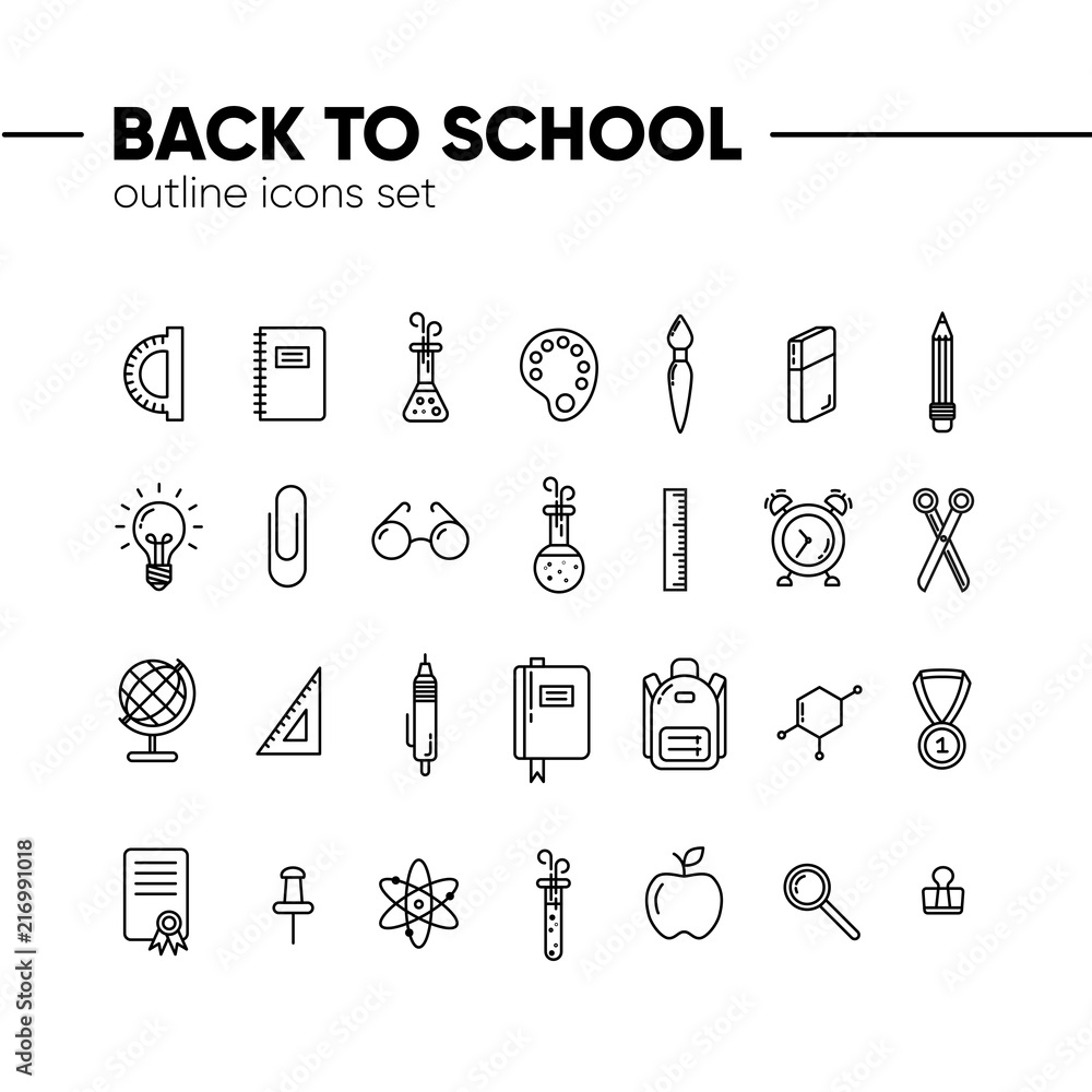 School Supplies Outline
