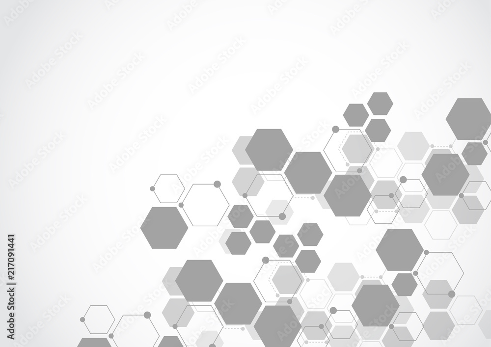 Molecular Structure Abstract Tech Background Medical Design Vector