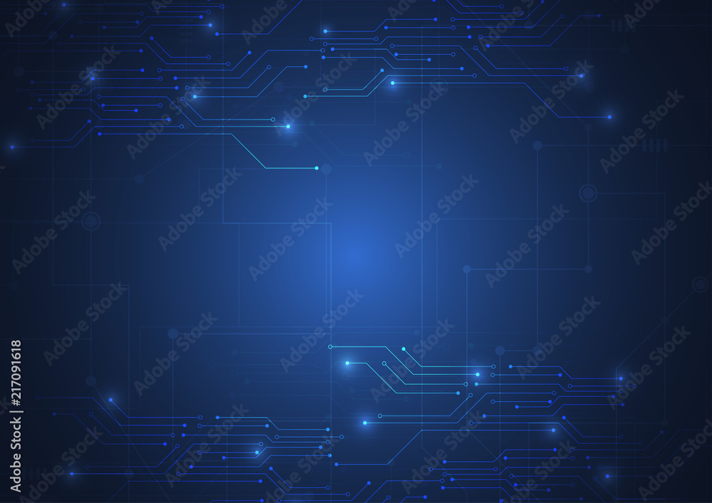 Abstract digital background with technology circuit board texture ...