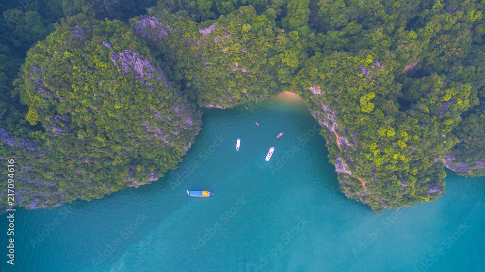 amazing Panak island has a cave entrance into the canyon. .Visitors can ...