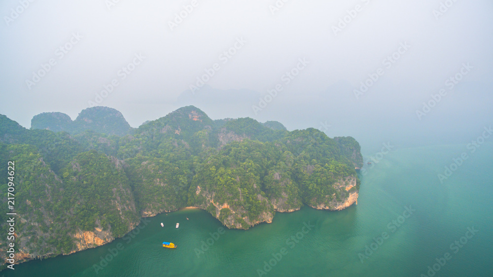 amazing Panak island has a cave entrance into the canyon. .Visitors can ...