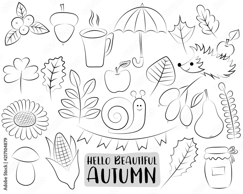 Autumn Season Drawing For Kids