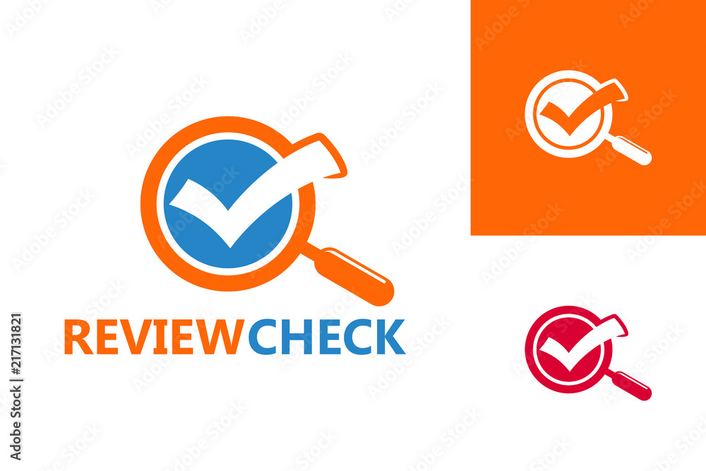 Review Check Logo Template Design Vector, Emblem, Design Concept ...