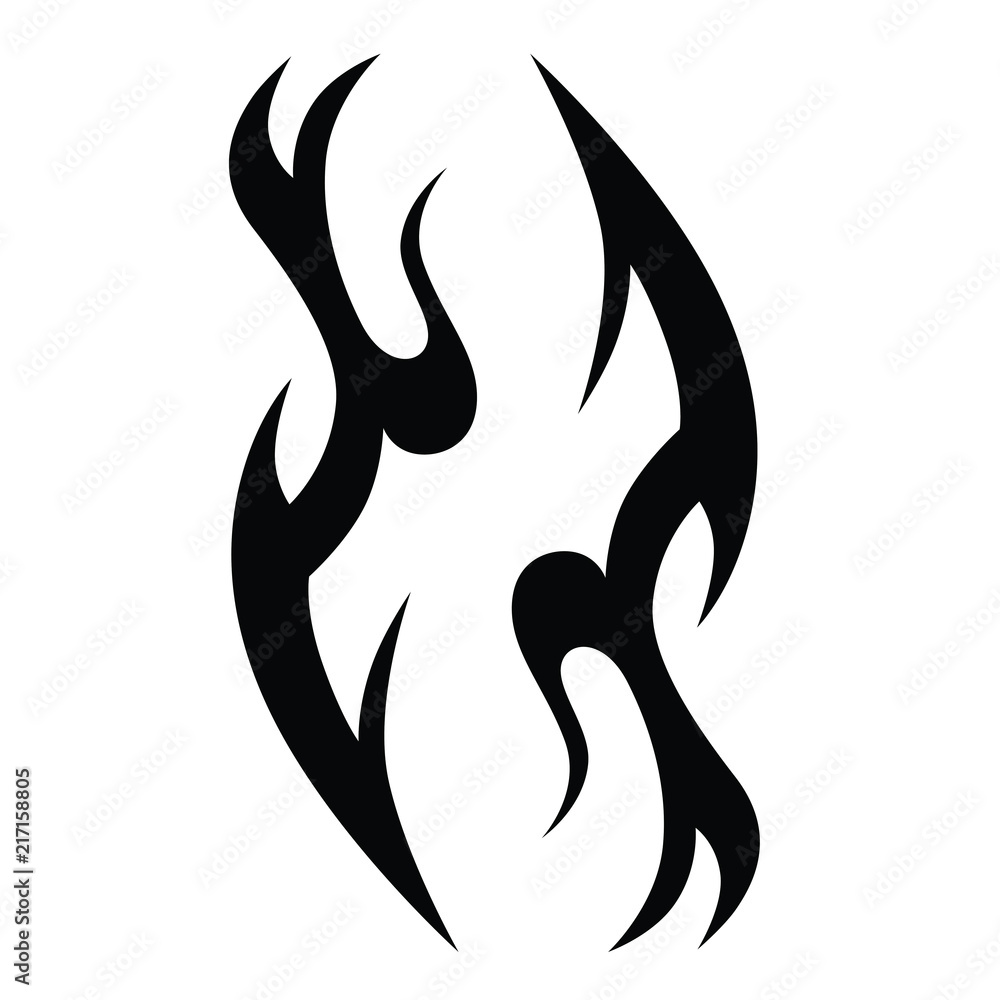 tattoos ideas swirl designs – tribal tattoo pattern vector illustration ...