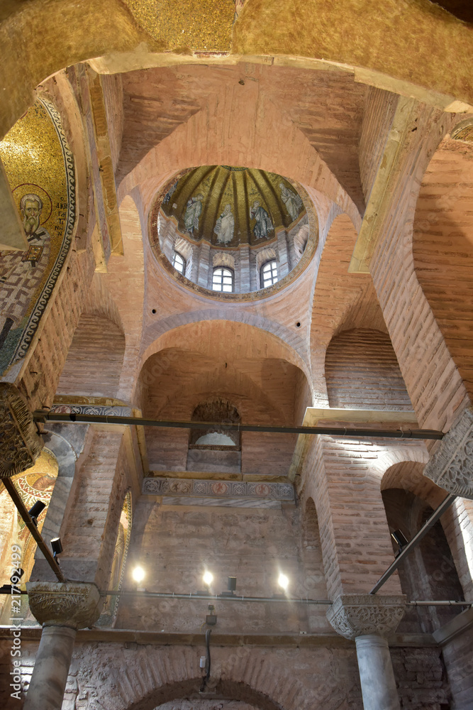 Fethiye Museum interior in Istanbul. Also known as the Church of ...