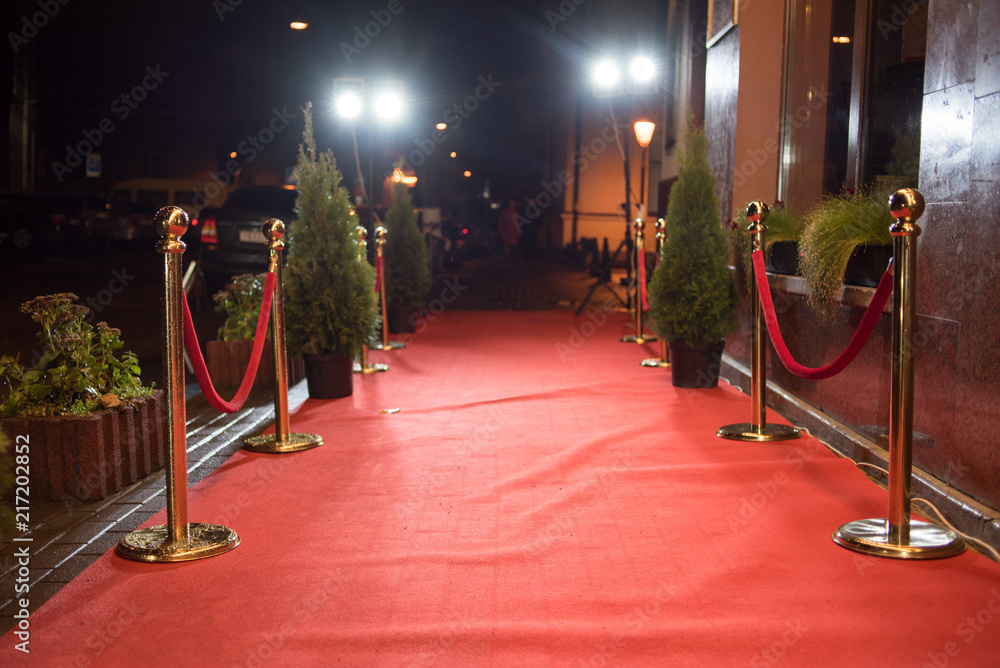 Red carpet entrance Stock Photo | Adobe Stock