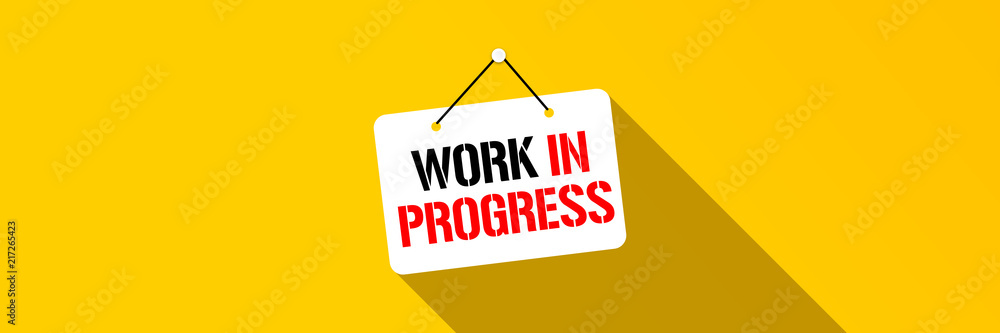 Work in progress Stock Vector | Adobe Stock
