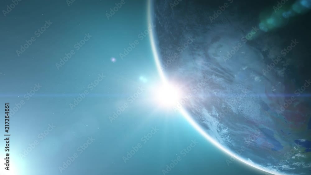 Beautiful HD Earth Planet Rotation Loop/ Animation of a realistic earth ...