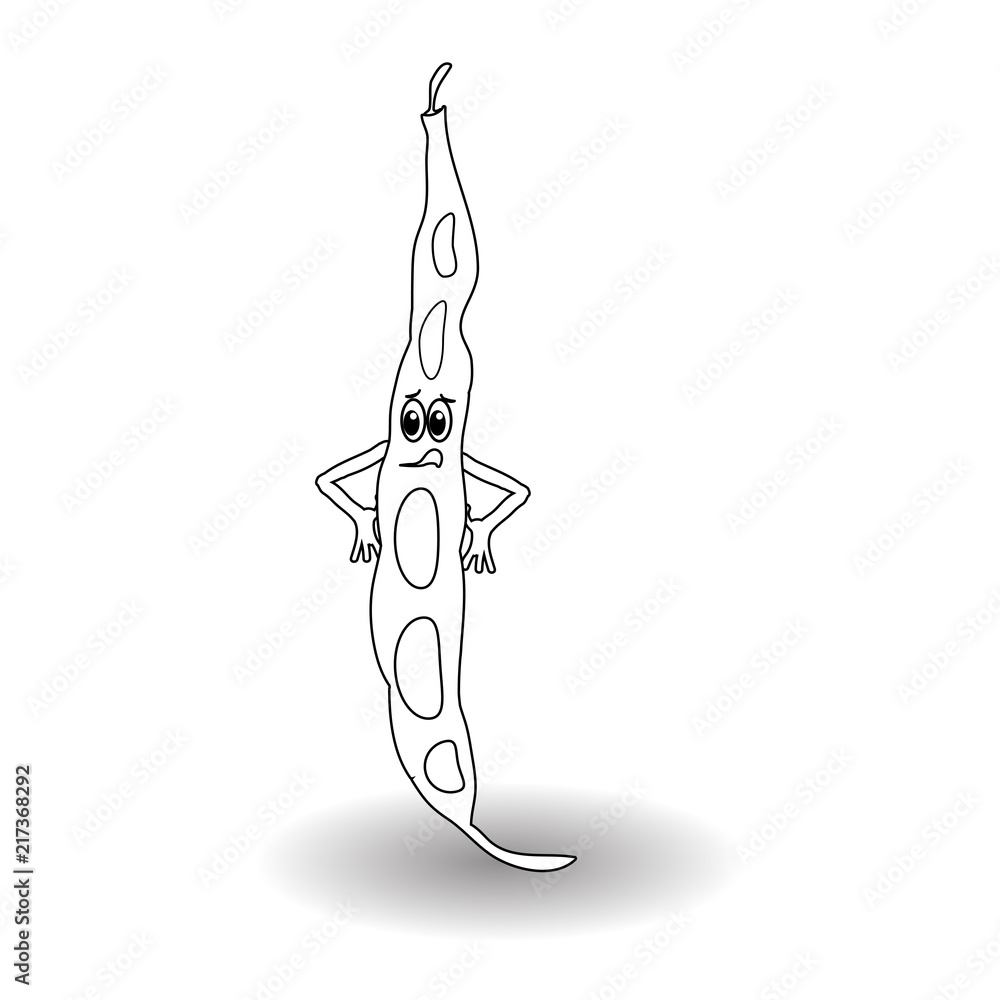 Vegetable Cartoon Outline