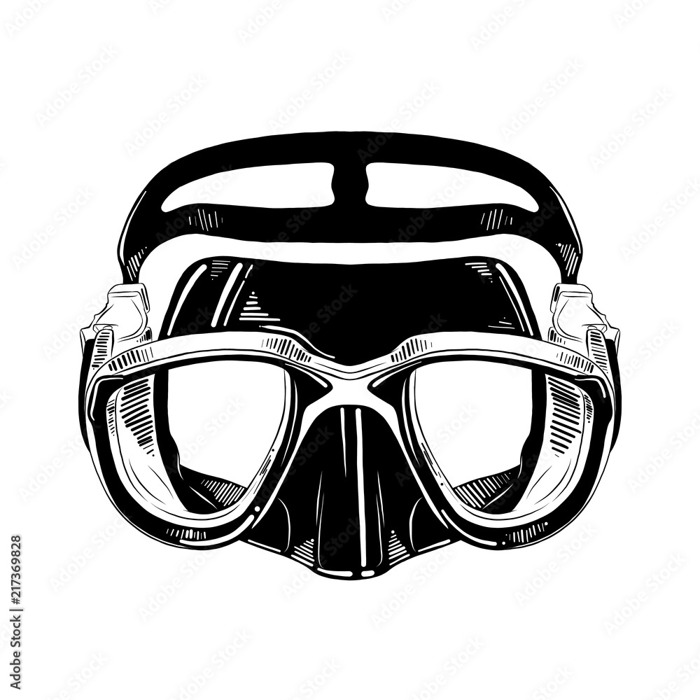 Vector engraved style illustration for posters, decoration and print ...