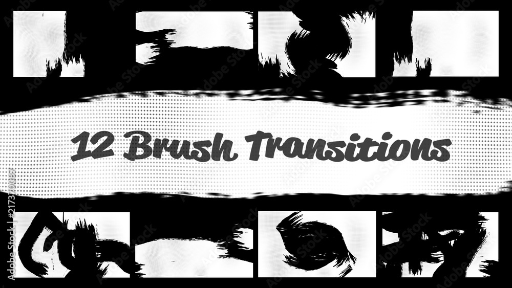 Brush Transitions Stock Template | Adobe Stock