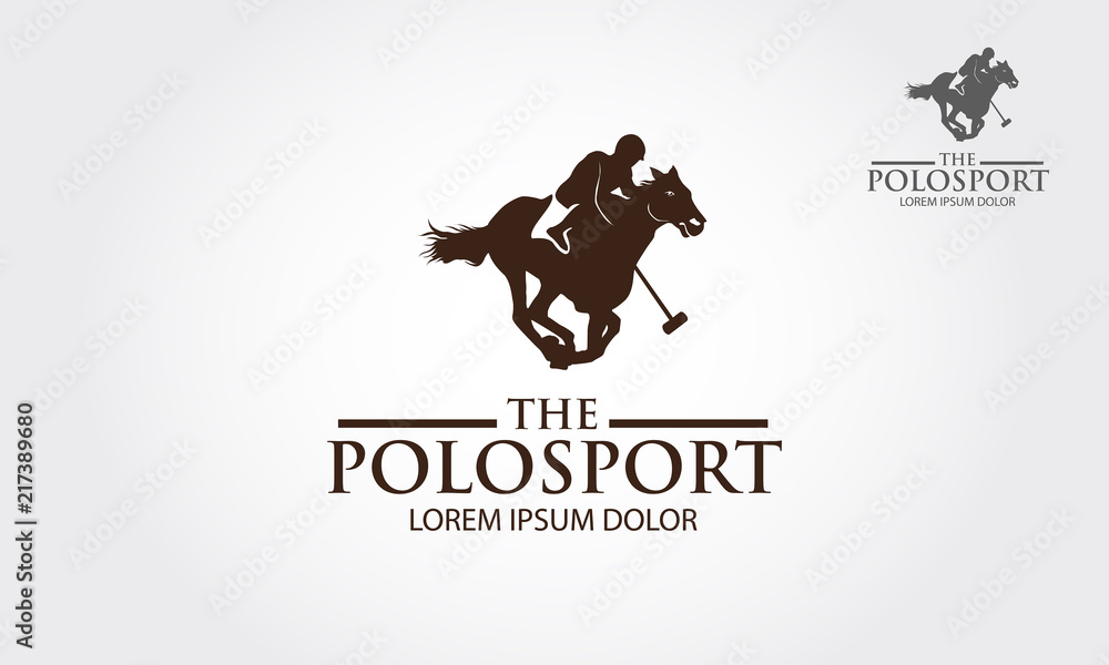 Polo Horse Logo Vector