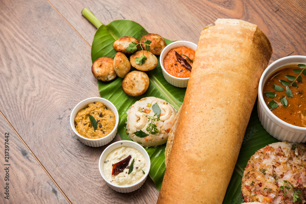 South Indian Food Family Dosa