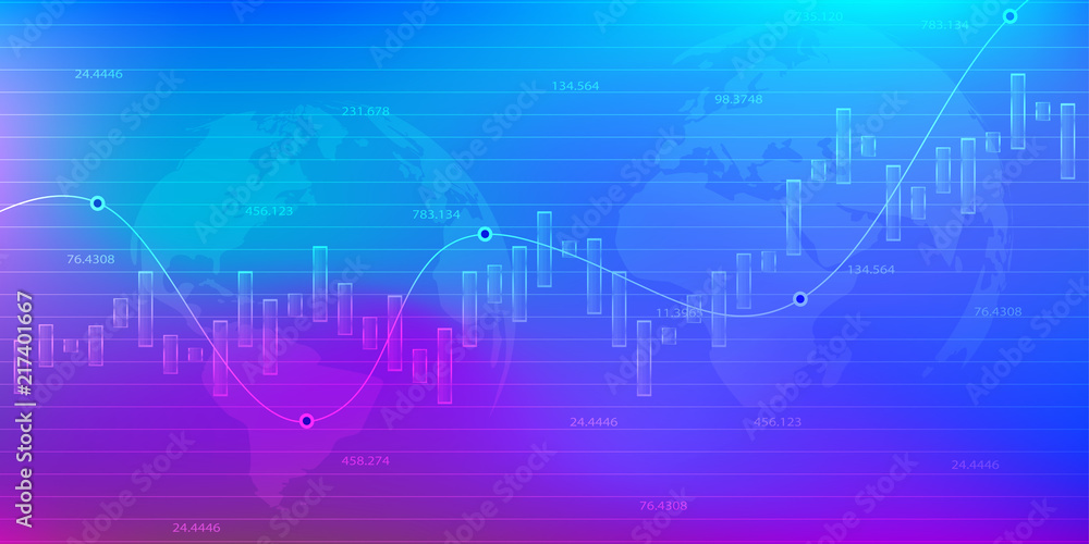 Stock market or forex trading graph in futuristic concept suitable for ...