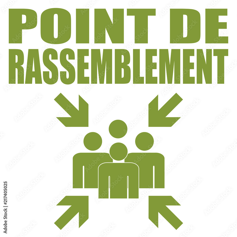 Logo point de rassemblement. vector de Stock | Adobe Stock