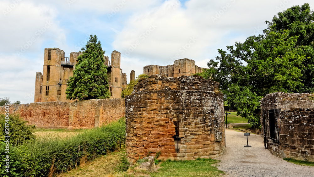 The entrance gate to the spectacular ruins, built mainly from local red ...