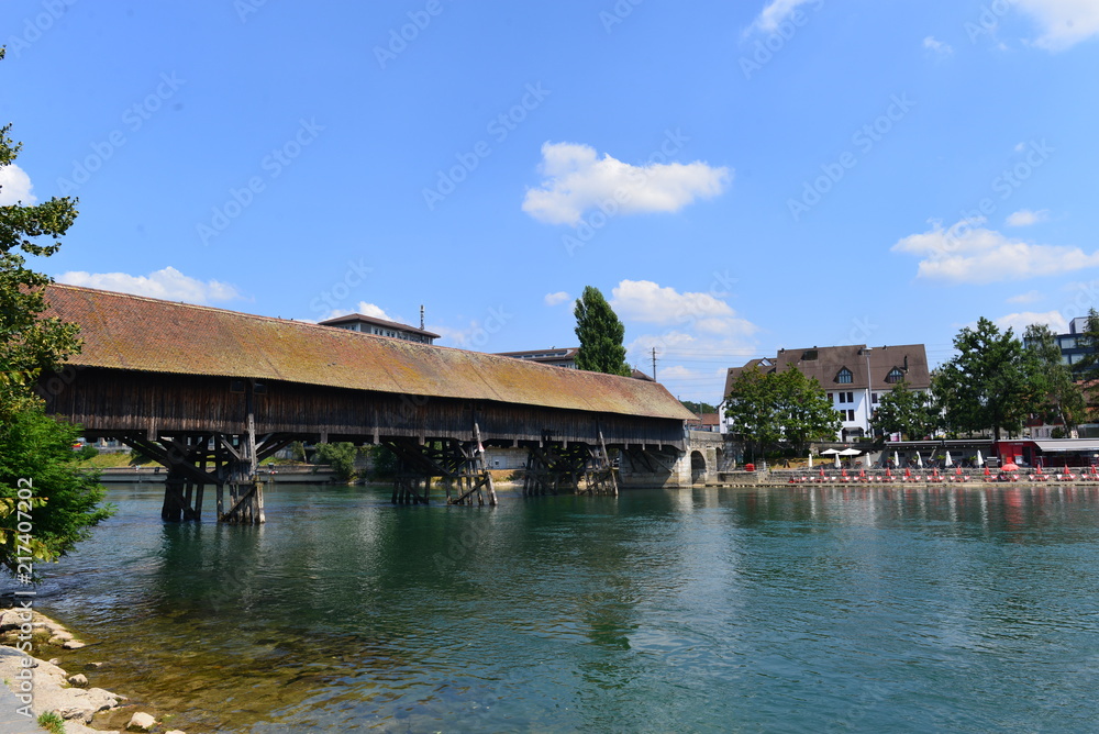 Alte Brücke in Olten Kanton Solothurn Stock-Foto | Adobe Stock