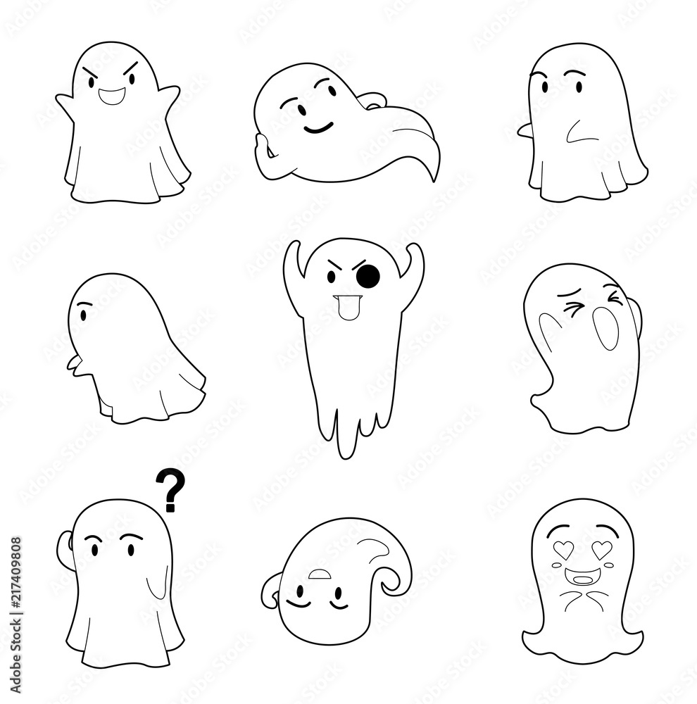 Little Ghost Coloring Pages
