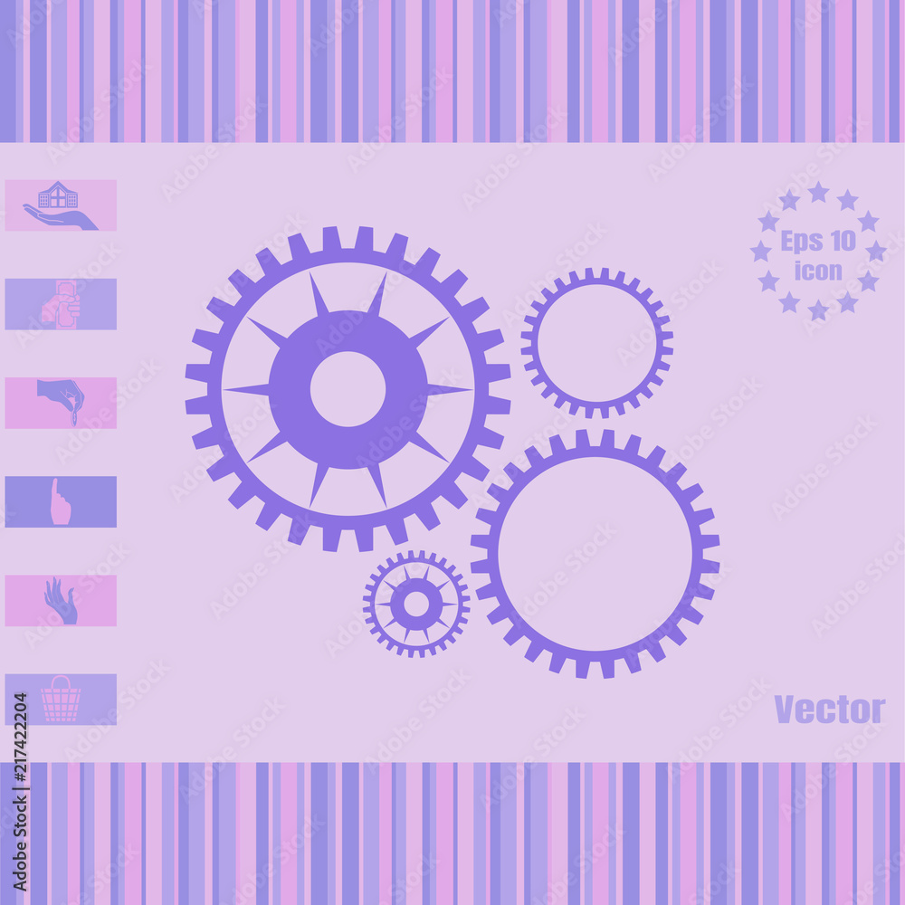 gear vector icon Stock Vector | Adobe Stock