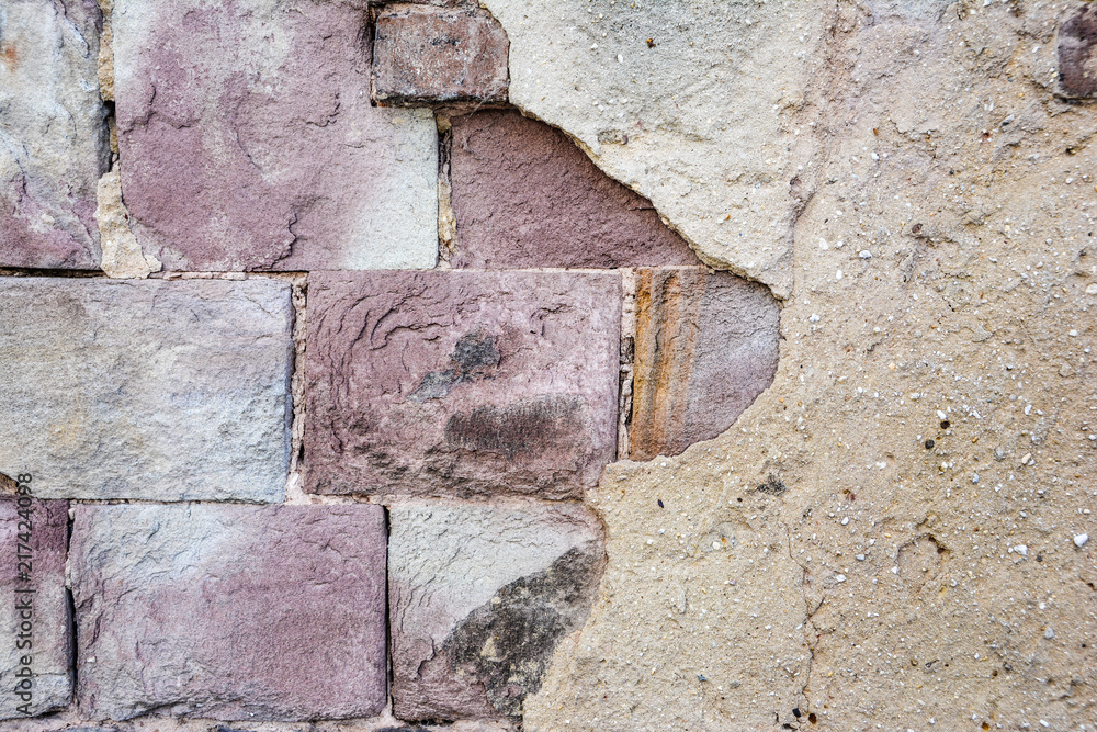 Ziegel Mauerwand alt und vintage Stock Photo | Adobe Stock