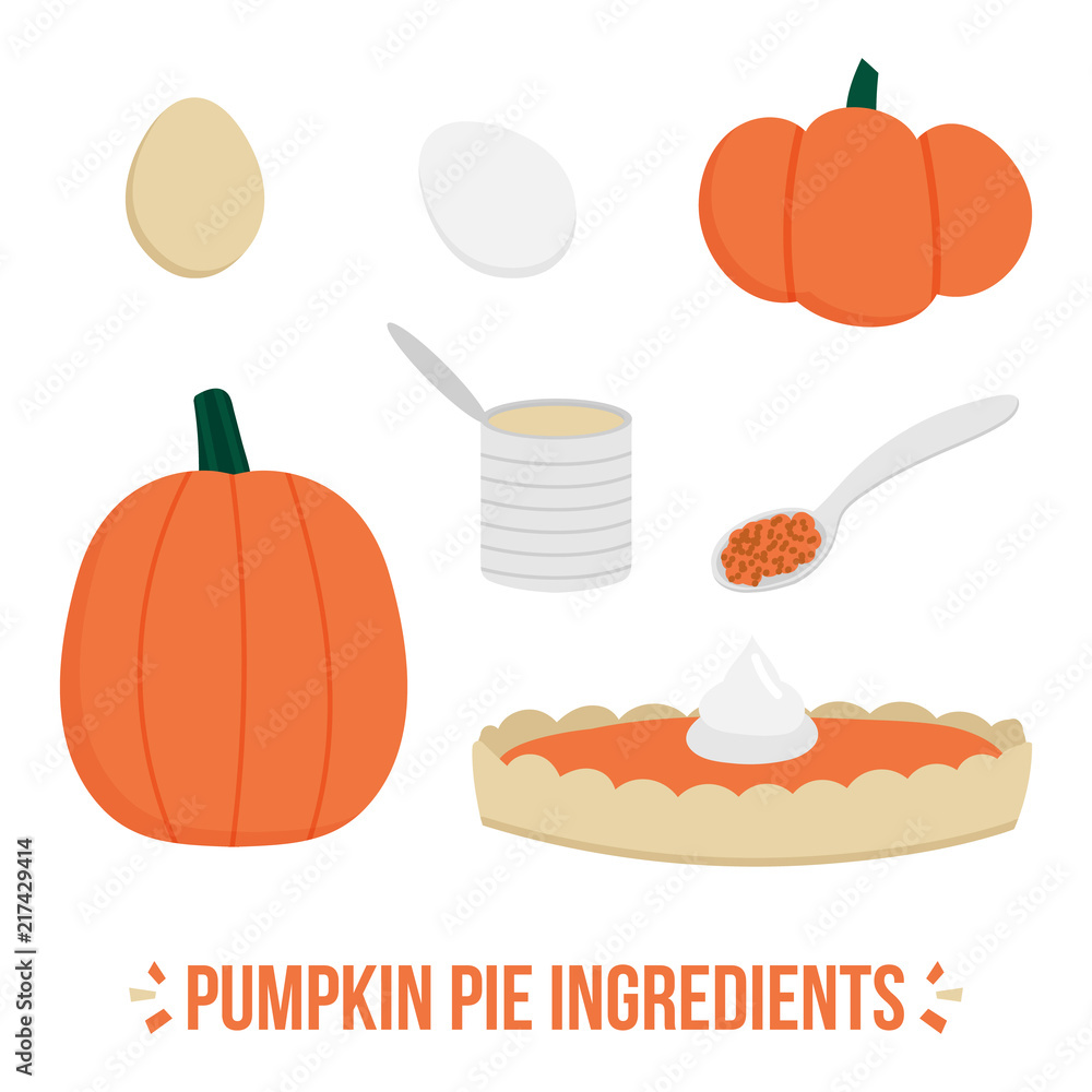 Cute Cartoon Pumpkin Pie
