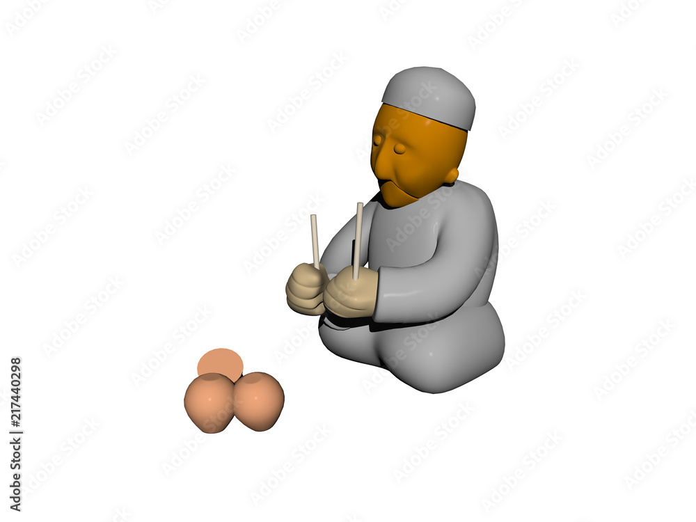 Cartoon Tonfigur Stock Illustration | Adobe Stock