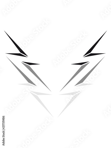 muster striche stromschlag gefahr schild blitz symbol kabel strom ...