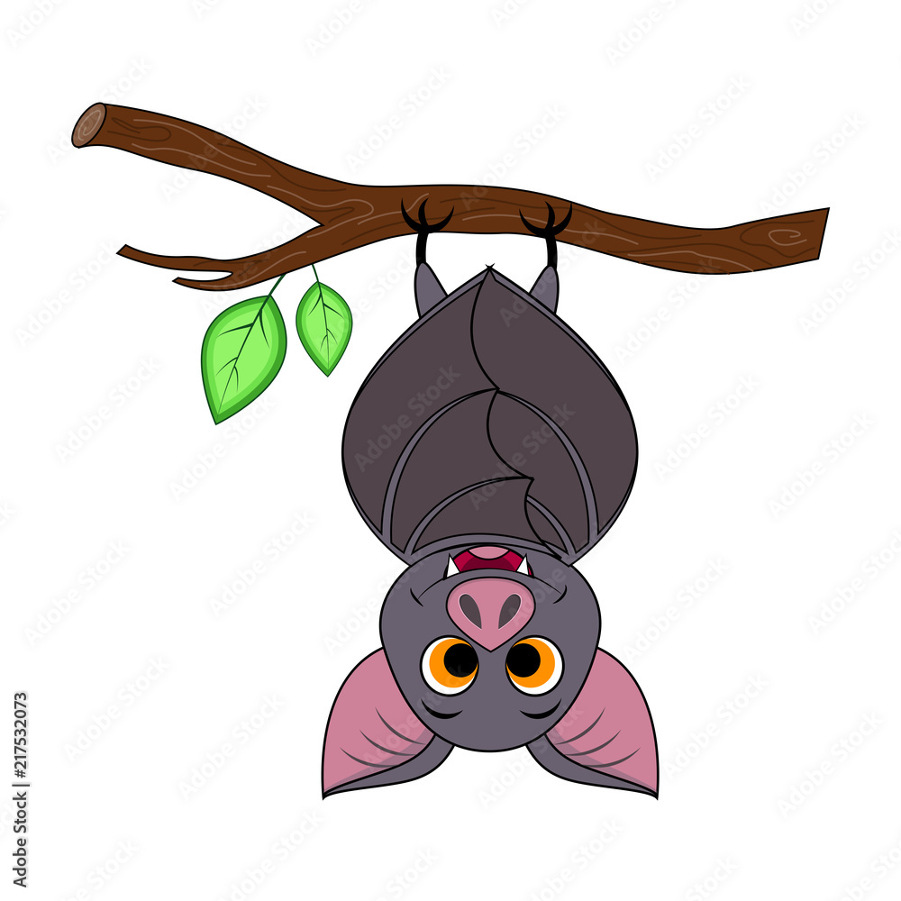 Animated Bat Upside Down