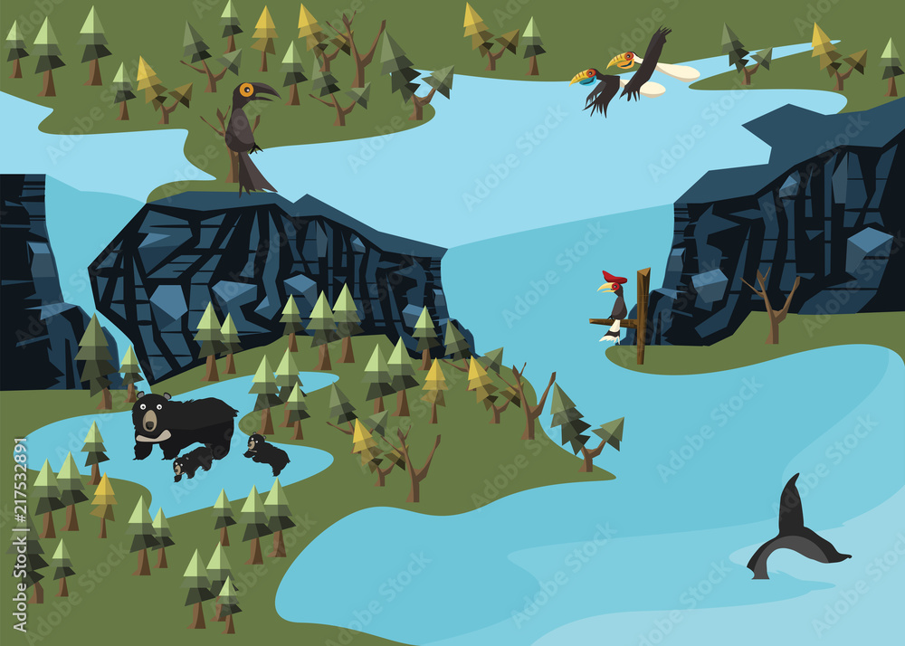 adventure maps backgrounds vector illustration Stock Vector | Adobe Stock