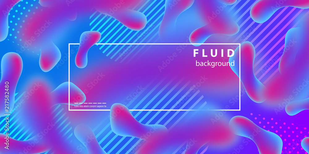 Vector realistic isolated liquid and lava lamp shapes design background ...