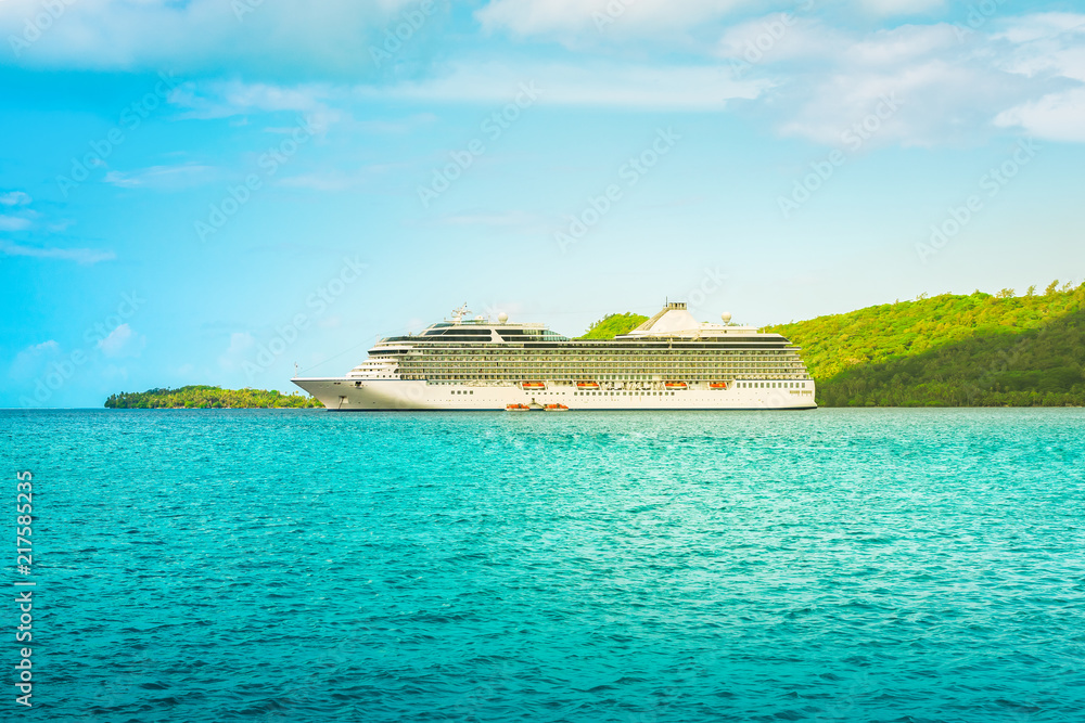 Cruise ship side view. Stock Photo | Adobe Stock